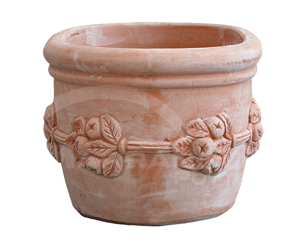 Terracotta Oval Planter with Fruit